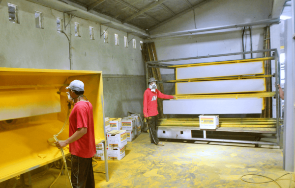 Mengenal Powder Coating Serta Cara Kerjanya - Produsen Kubah